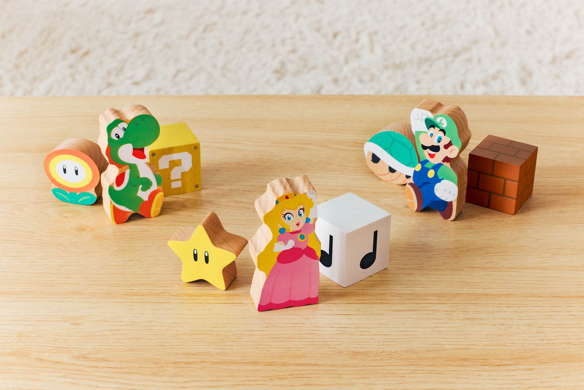 Yoshi Wood Block Set (3 pieces) - My Nintendo Store