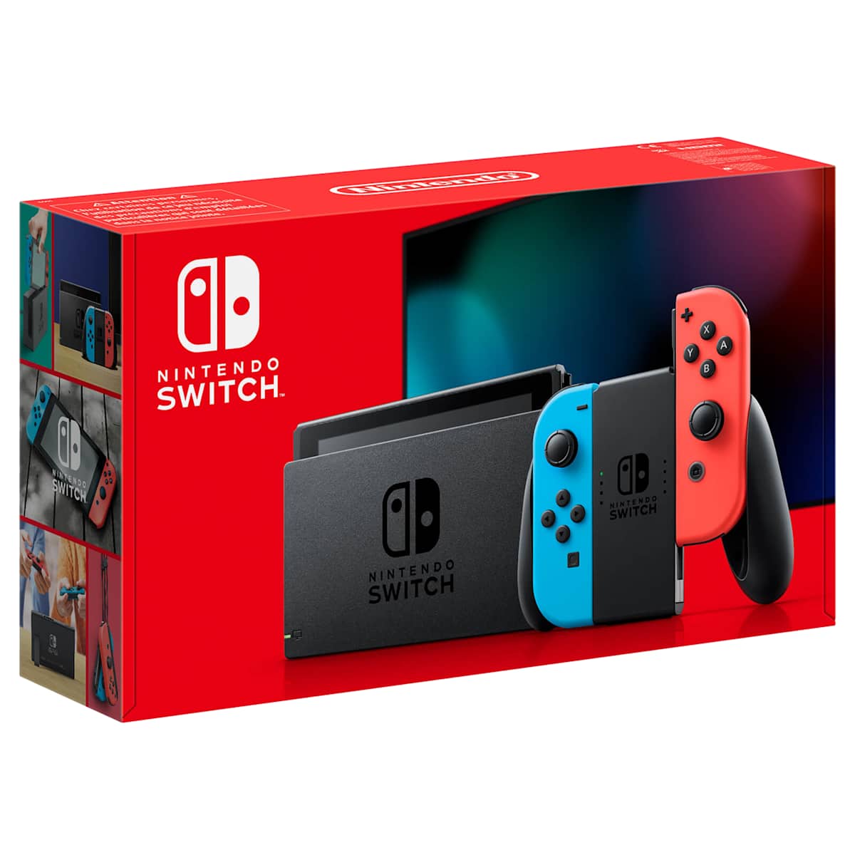 Nintendo Switch met neonblauwe/neonrode Joy-Con-controllers - Nintendo ...