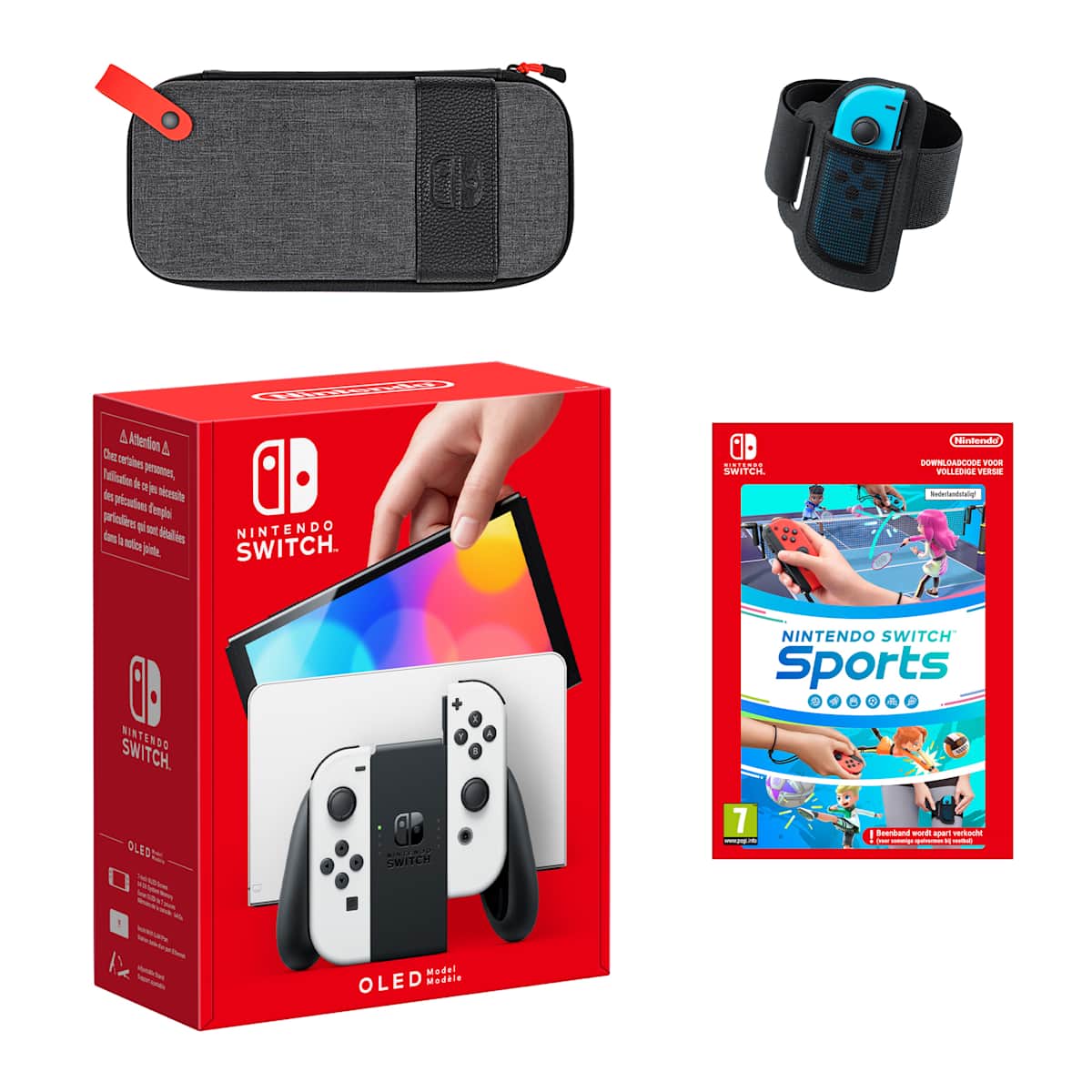Nintendo Switch - OLED-model (wit) Nintendo Switch Sports-bundel ...