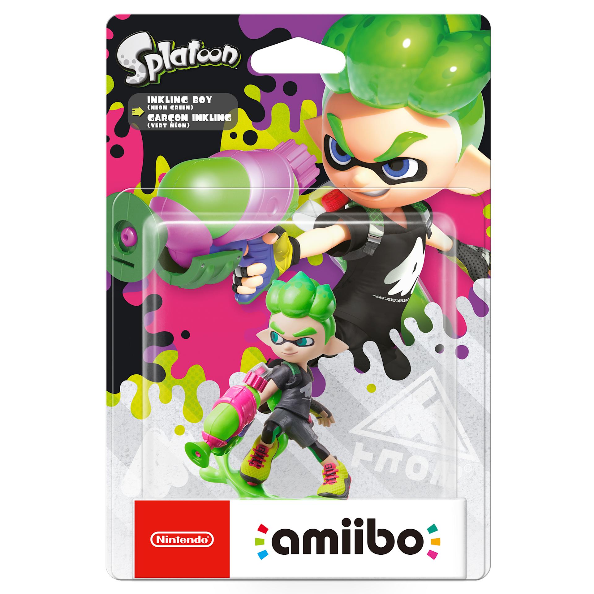 Inkling Boy (Lime Green) amiibo (Splatoon Collection) - My Nintendo Store