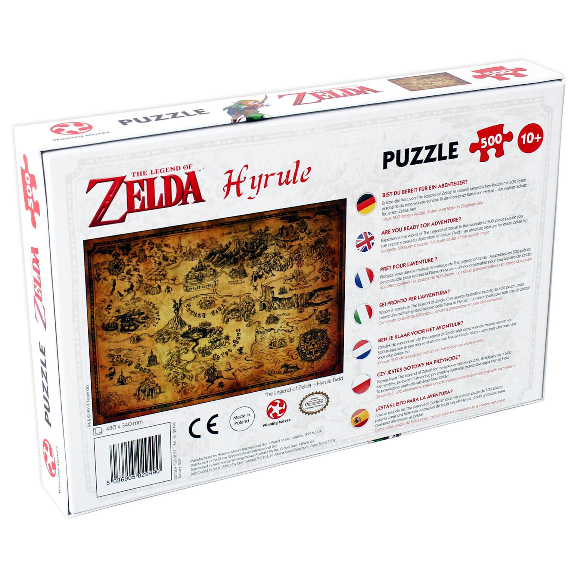 The Legend of Zelda - Hyrule Jigsaw (500 Pieces) - My Nintendo Store