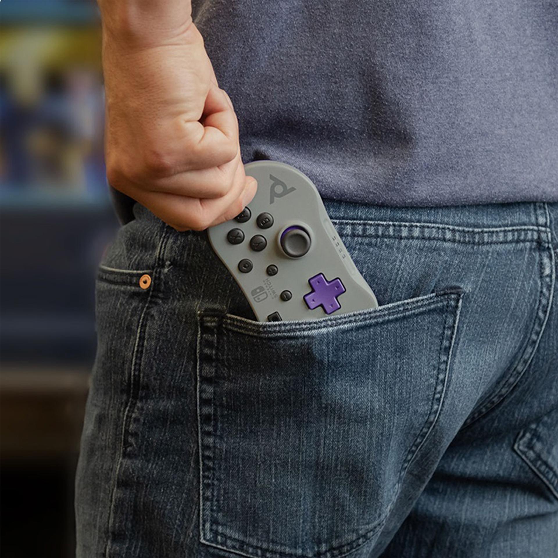 Nintendo Switch Mini Controller - Grey / Purple - My Nintendo Store