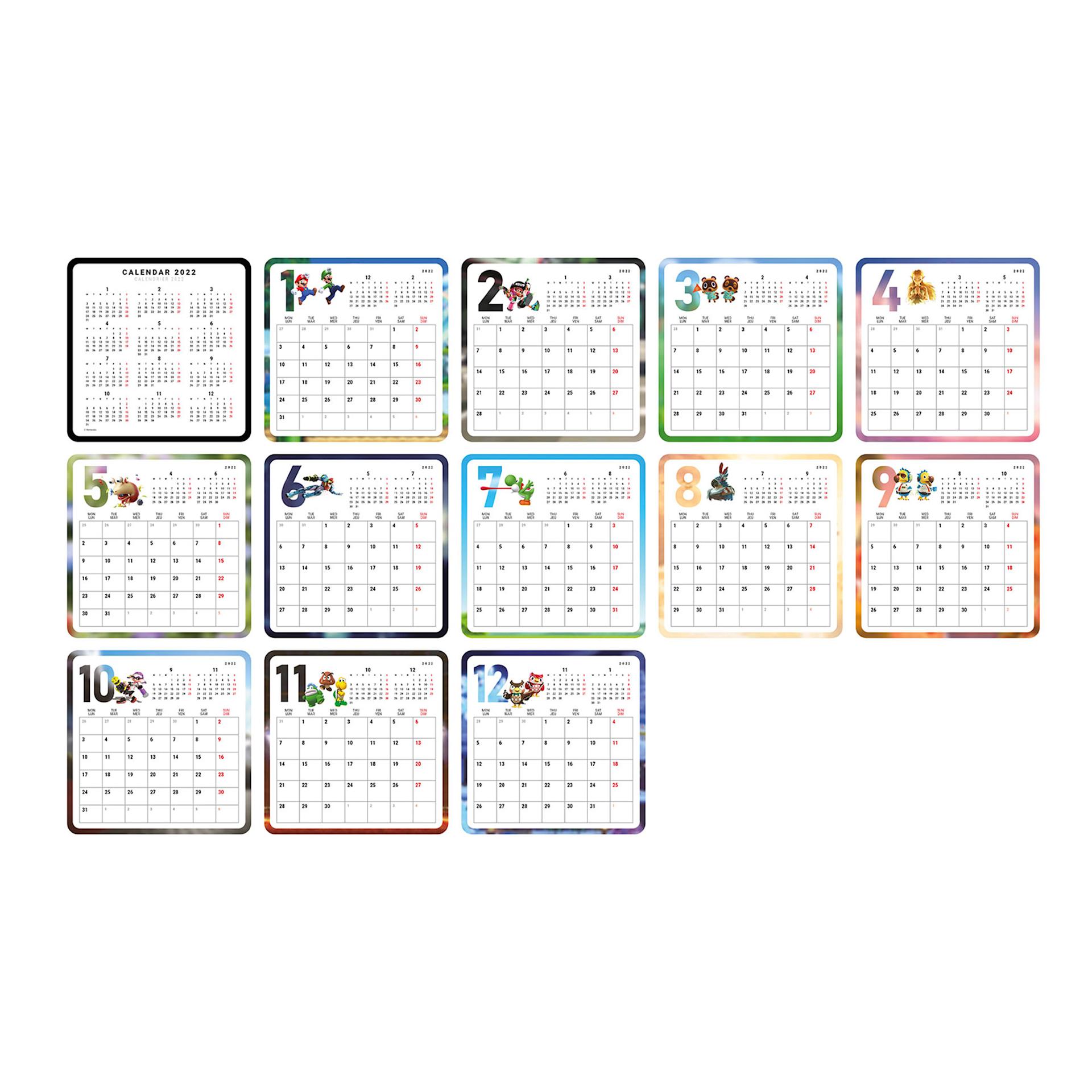 My Nintendo Calendar 2022 - My Nintendo Store