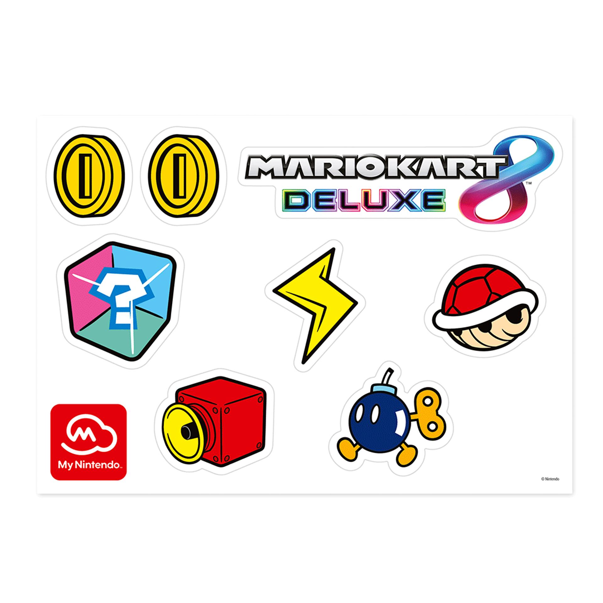 Mario Kart 8 Deluxe-raamstickers − set 3 - My Nintendo Store