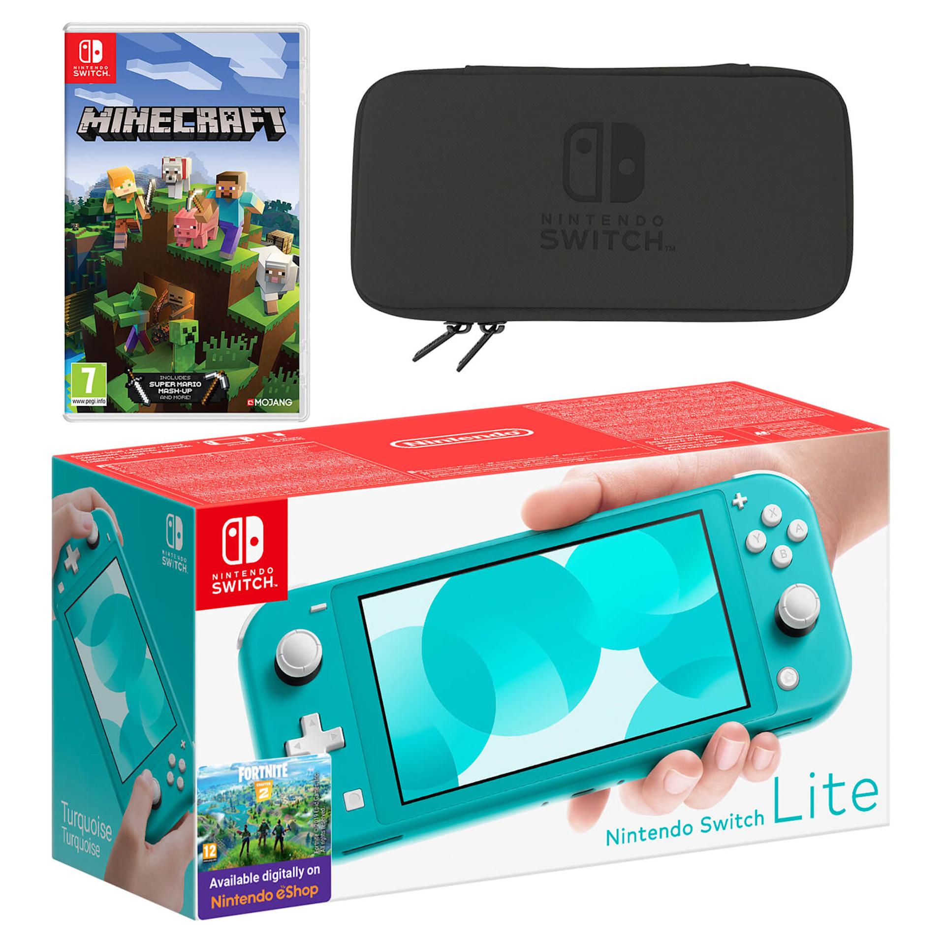 Nintendo Switch Lite (Turquoise) Minecraft Pack - My Nintendo Store
