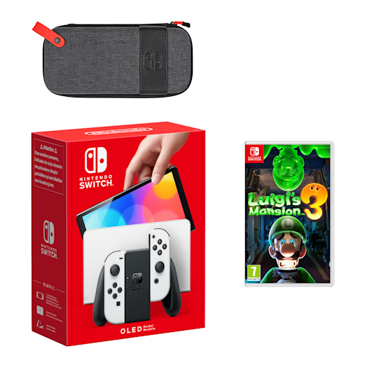 Nintendo Switch – OLED Model (White) Luigi's Mansion 3 Pack - My ...