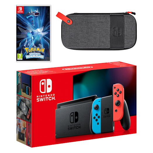 Nintendo Switch (Neon Blue/Neon Red) Pokémon Brilliant Diamond Pack ...