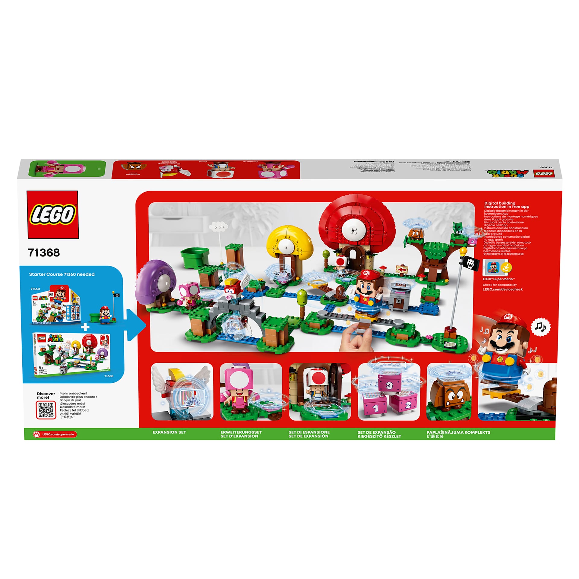 LEGO Super Mario Toad’s Treasure Hunt Expansion Set (71368) - My ...