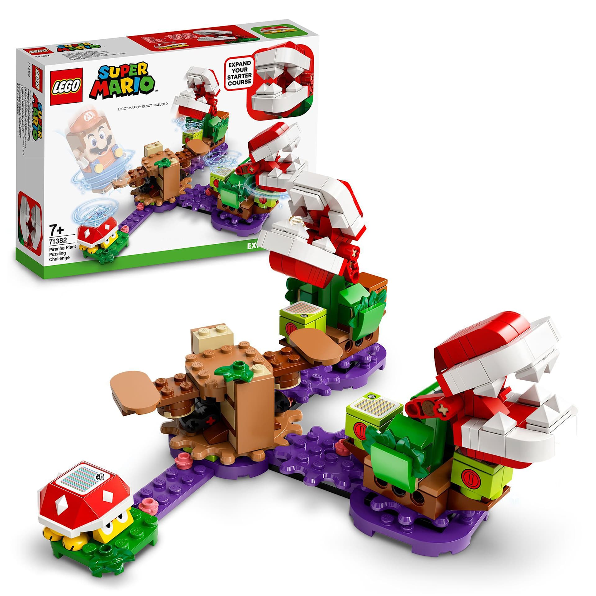 LEGO® Super Mario - Uitbreidingsset: Piranha Plant-puzzeluitdaging ...