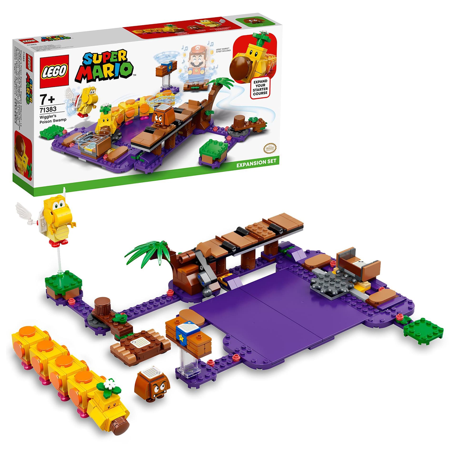 LEGO Super Mario Wiggler's Poison Swamp Expansion Set (71383) - My ...