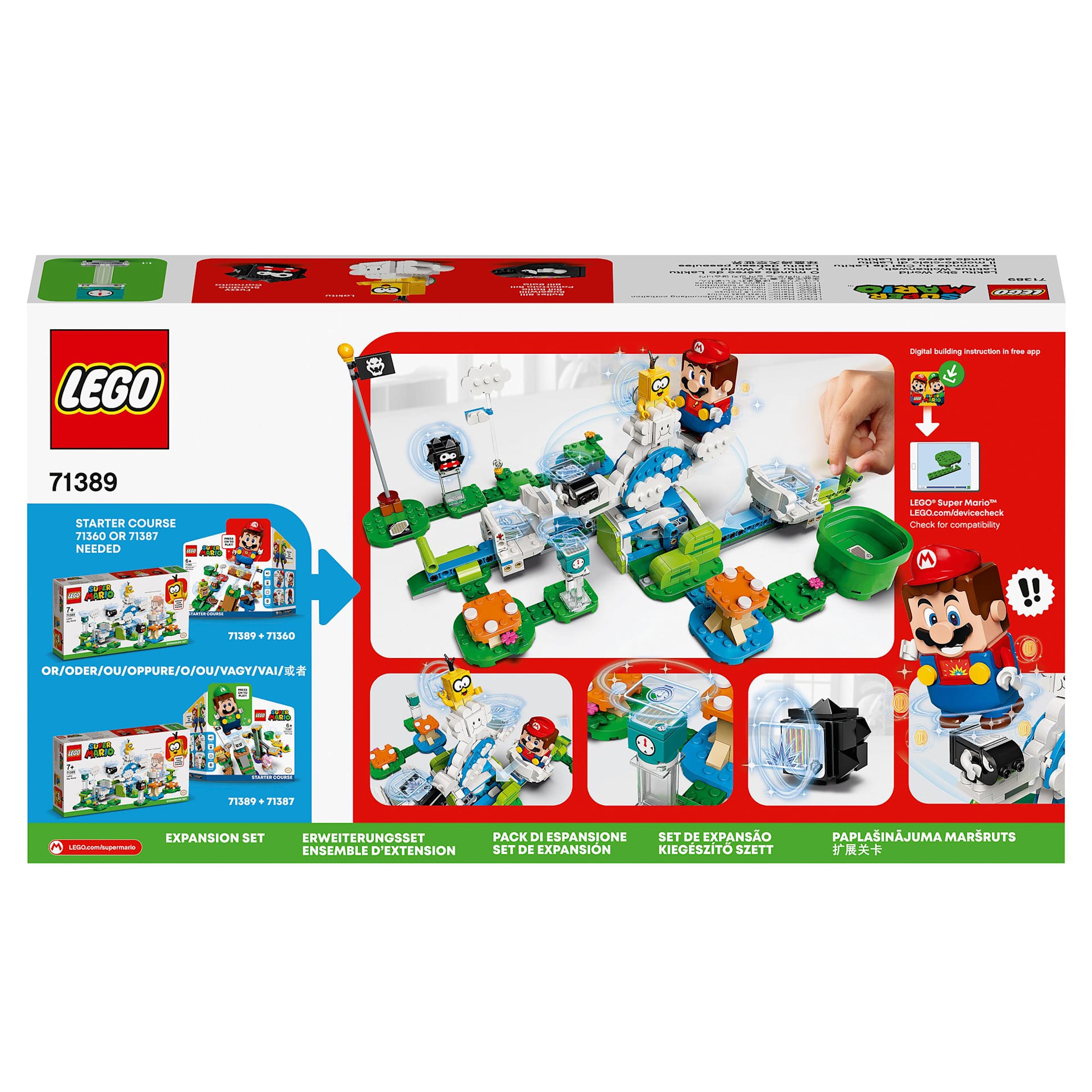 LEGO Super Mario Lakitu Sky World Expansion Set (71389) - My Nintendo Store