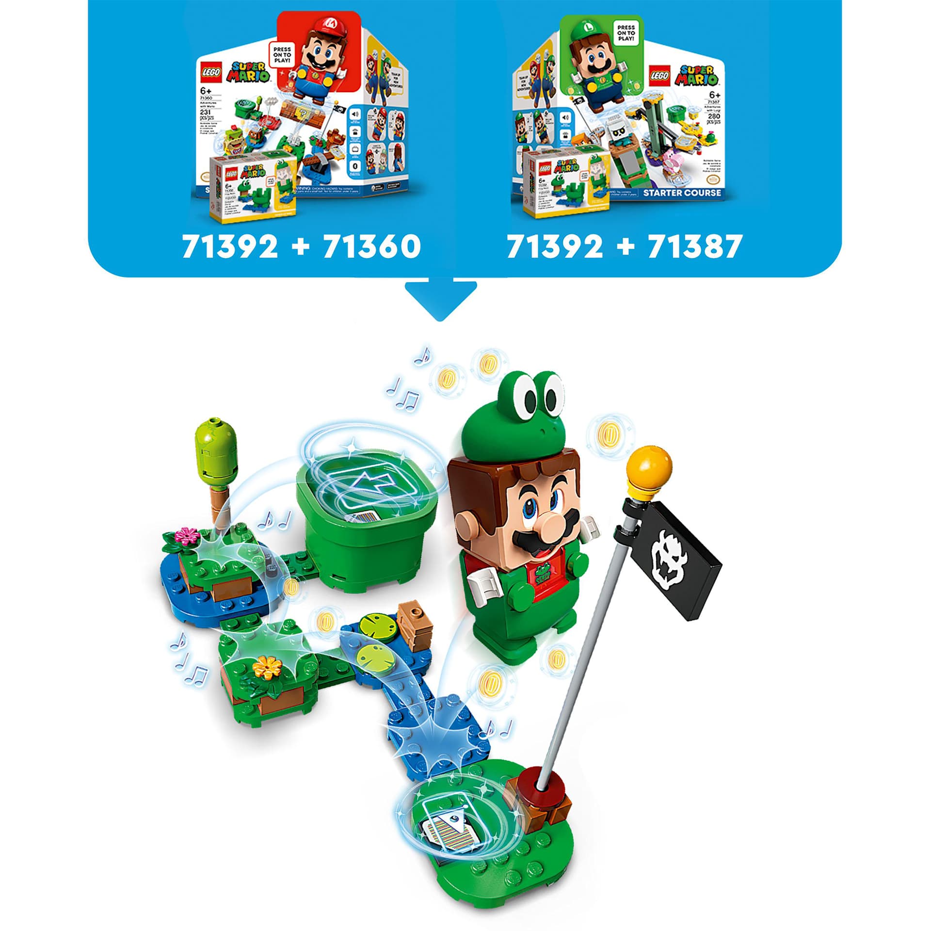LEGO Super Mario Frog Mario Power-Up Pack (71392) - My Nintendo Store