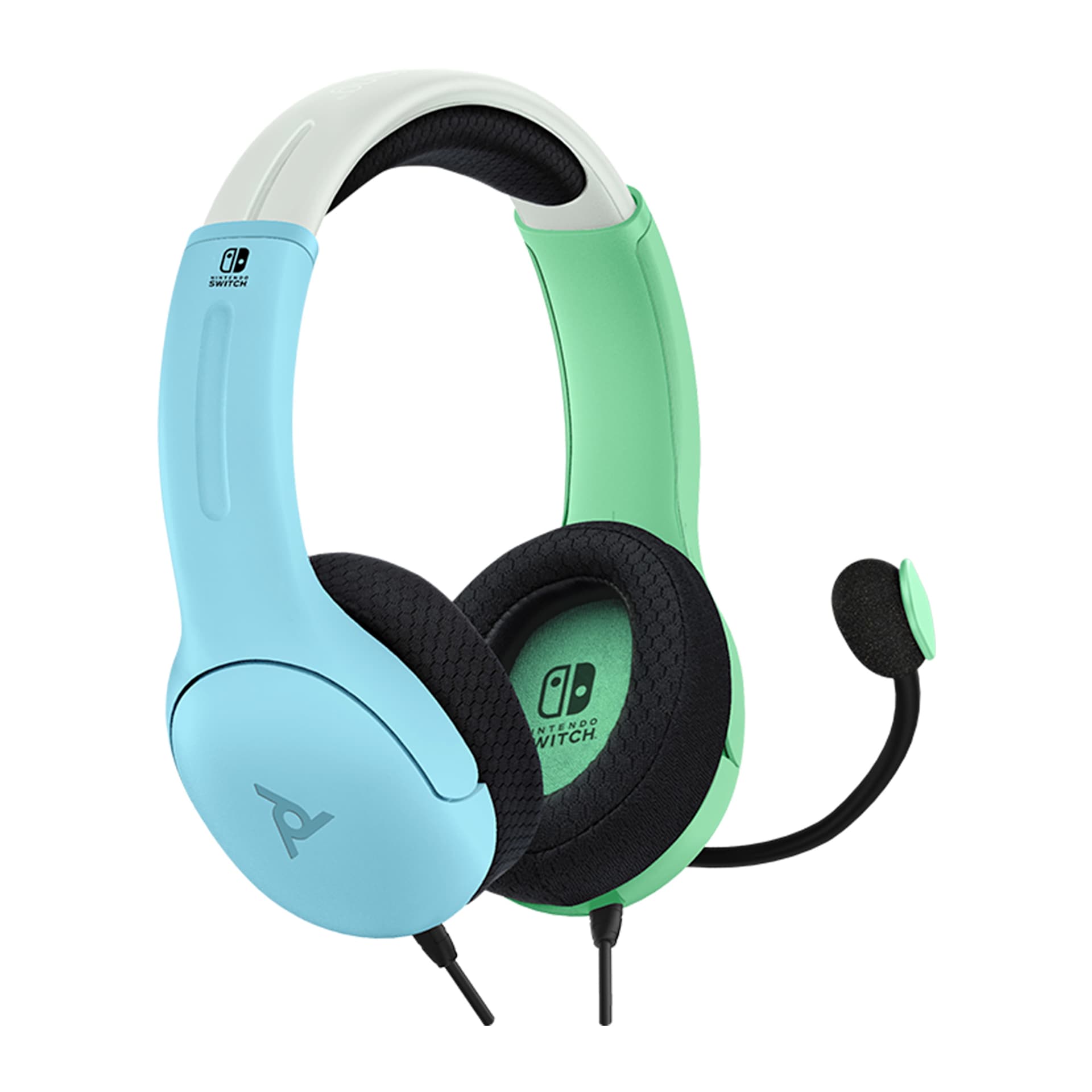 Nintendo Switch Gaming Headphones (Wired) – Pastel Green / Pastel Blue ...