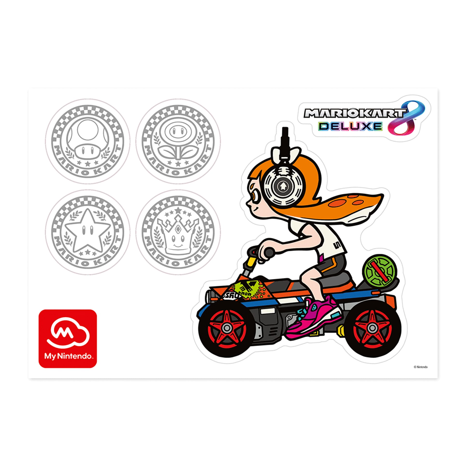 Mario Kart 8 Deluxe Window Stickers (Set 1) - My Nintendo Store