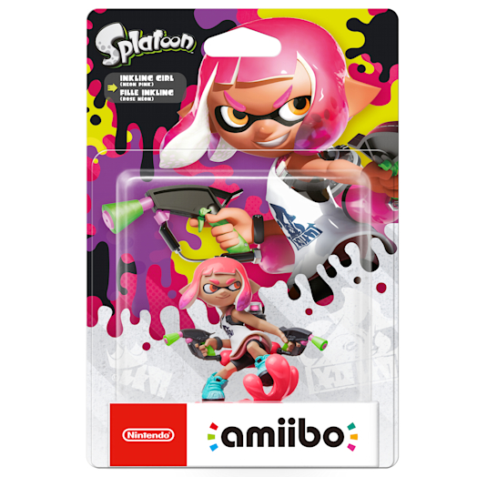 Inkling Girl (Neon Pink) amiibo (Splatoon Collection) - My Nintendo Store