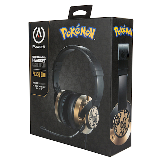 Nintendo Switch Gaming Headphones (Wired) - Pokémon Pikachu Gold - My ...