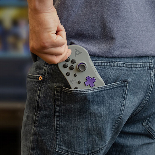 Nintendo Switch Mini Controller - Grey / Purple - My Nintendo Store