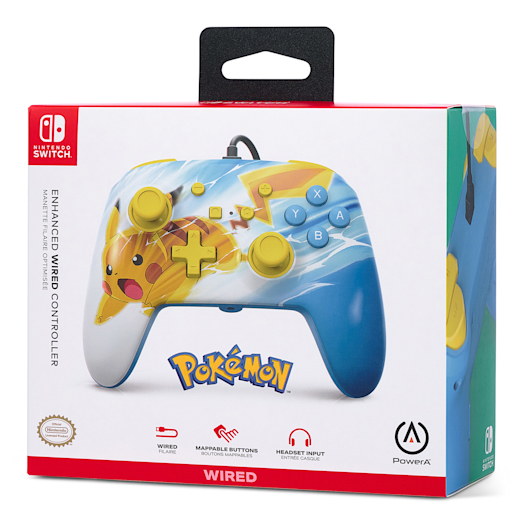 Nintendo Switch Wired Controller - Pikachu (Charge) - My Nintendo Store