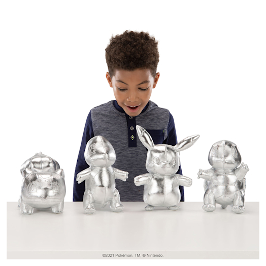 Pokémon 25th Celebration Pikachu Silver Soft Toy - My Nintendo Store