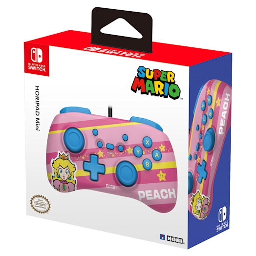 Super Mario Mini Wired Controller (Peach) - My Nintendo Store