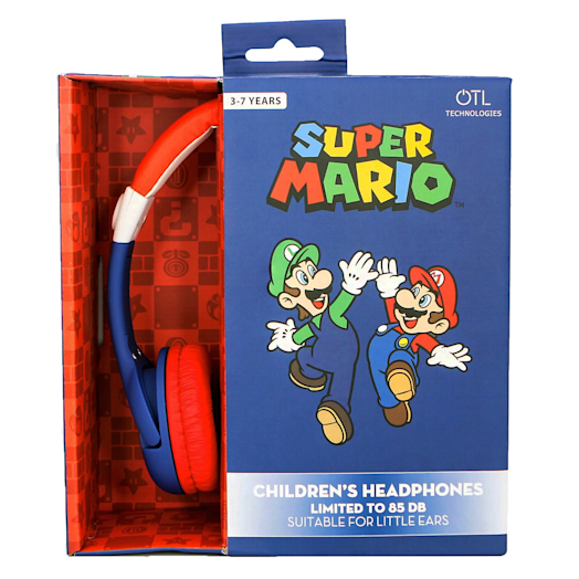 Children's Headphones (Wired) - Super Mario Blue - My Nintendo Store