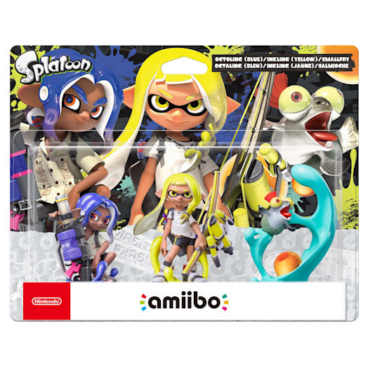 Splatoon 3-amiibo-Dreierpack: Oktoling (Blau), Inkling (Gelb) und Salmini (Splatoon Collection ...