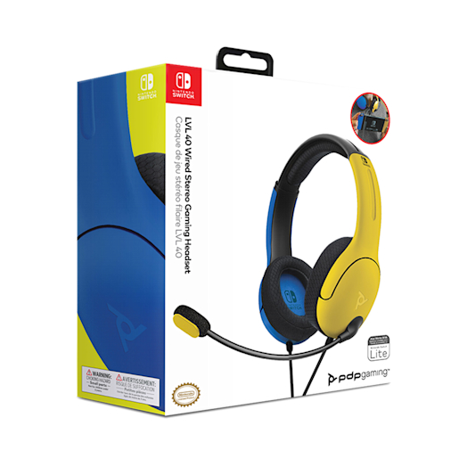 Nintendo Switch Gaming Headphones (Wired) - Yellow / Blue - My Nintendo ...