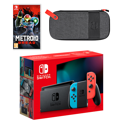Nintendo Switch Neon Blue Neon Red Metroid Dread Pack My Nintendo Store