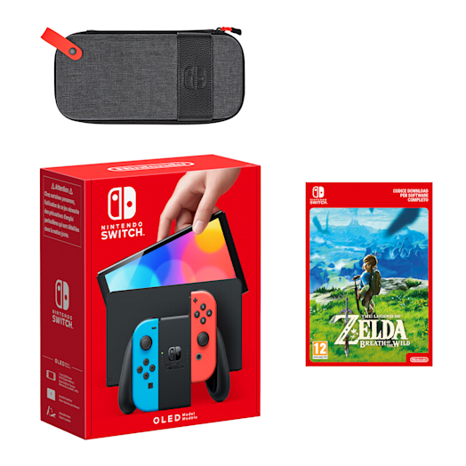 Nintendo Switch - Modello OLED (blu neon/rosso neon) The Legend of ...