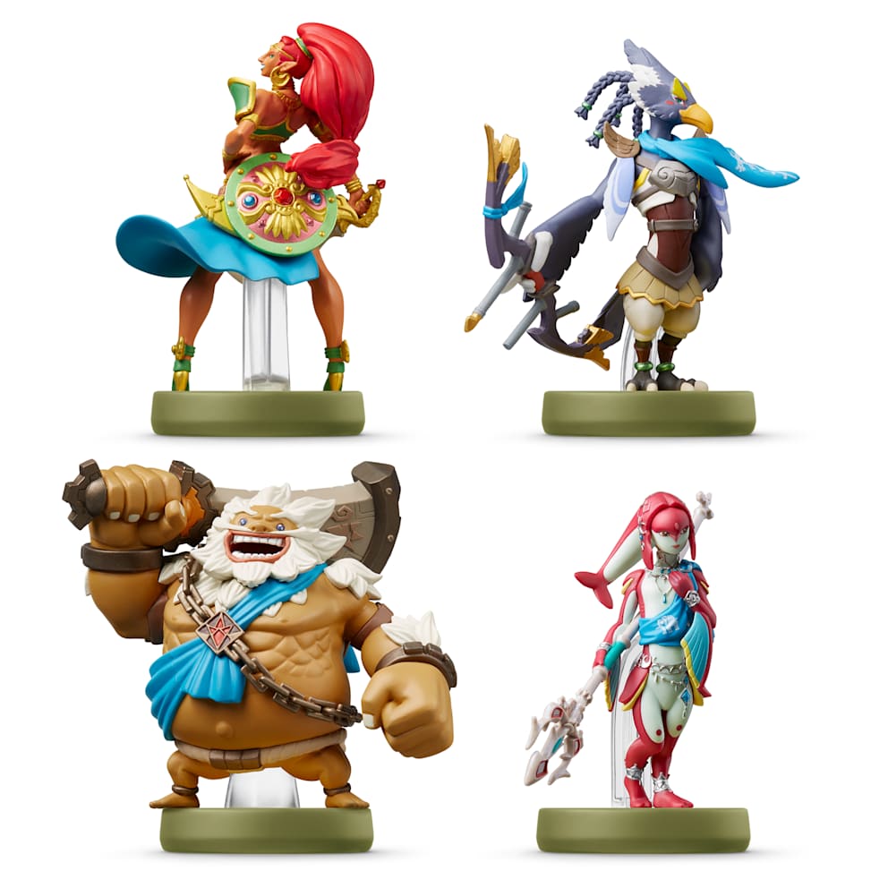 Set amiibo di Urbosa, Revali, Mipha e Daruk (The Legend of Zelda Collection) - My Nintendo Store