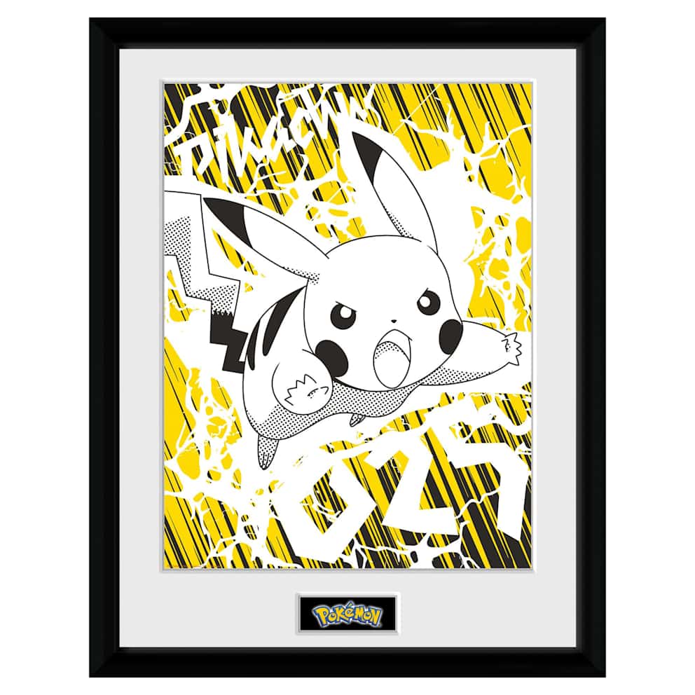 Pikachu Bolt 25 Art Print - My Nintendo Store