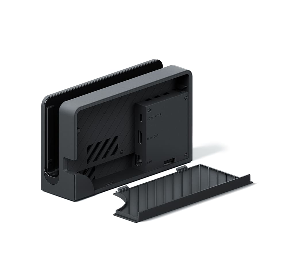 Back Cover (for Nintendo Switch Dock With LAN Port) Black - My Nintendo ...