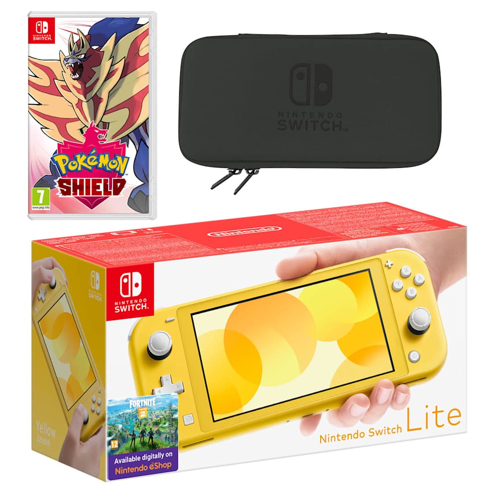 Nintendo Switch Lite (Yellow) Pokémon Shield Pack - My Nintendo Store