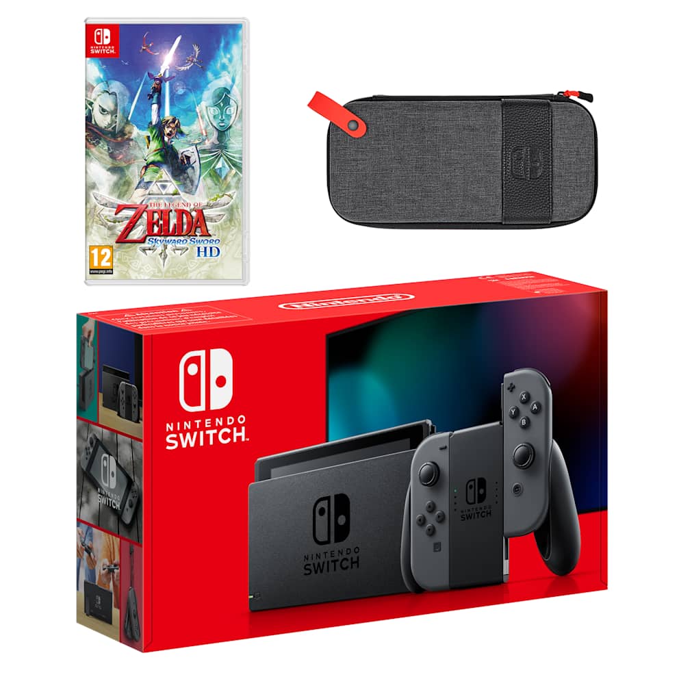 Nintendo Switch (Grey) The Legend of Zelda: Skyward Sword HD Pack - My ...