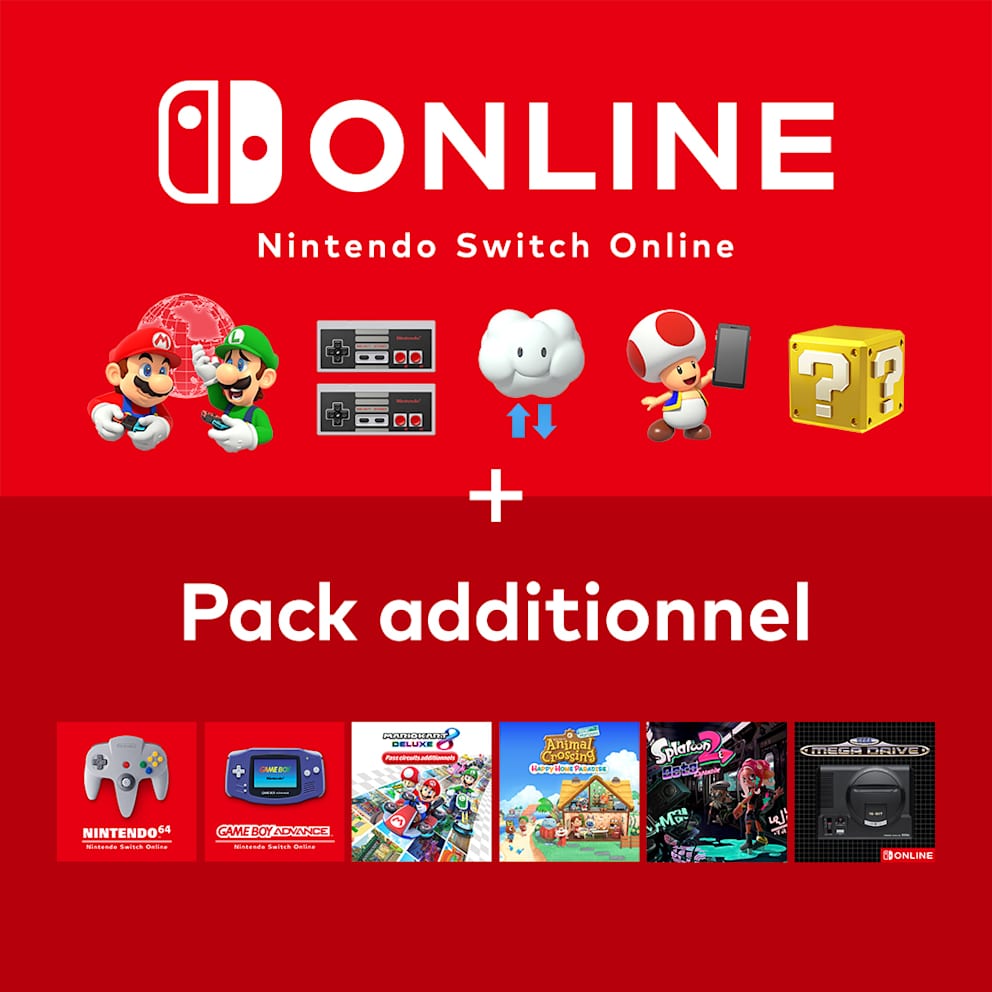 Abonnement Nintendo Switch Online + Pack additionnel - My Nintendo Store