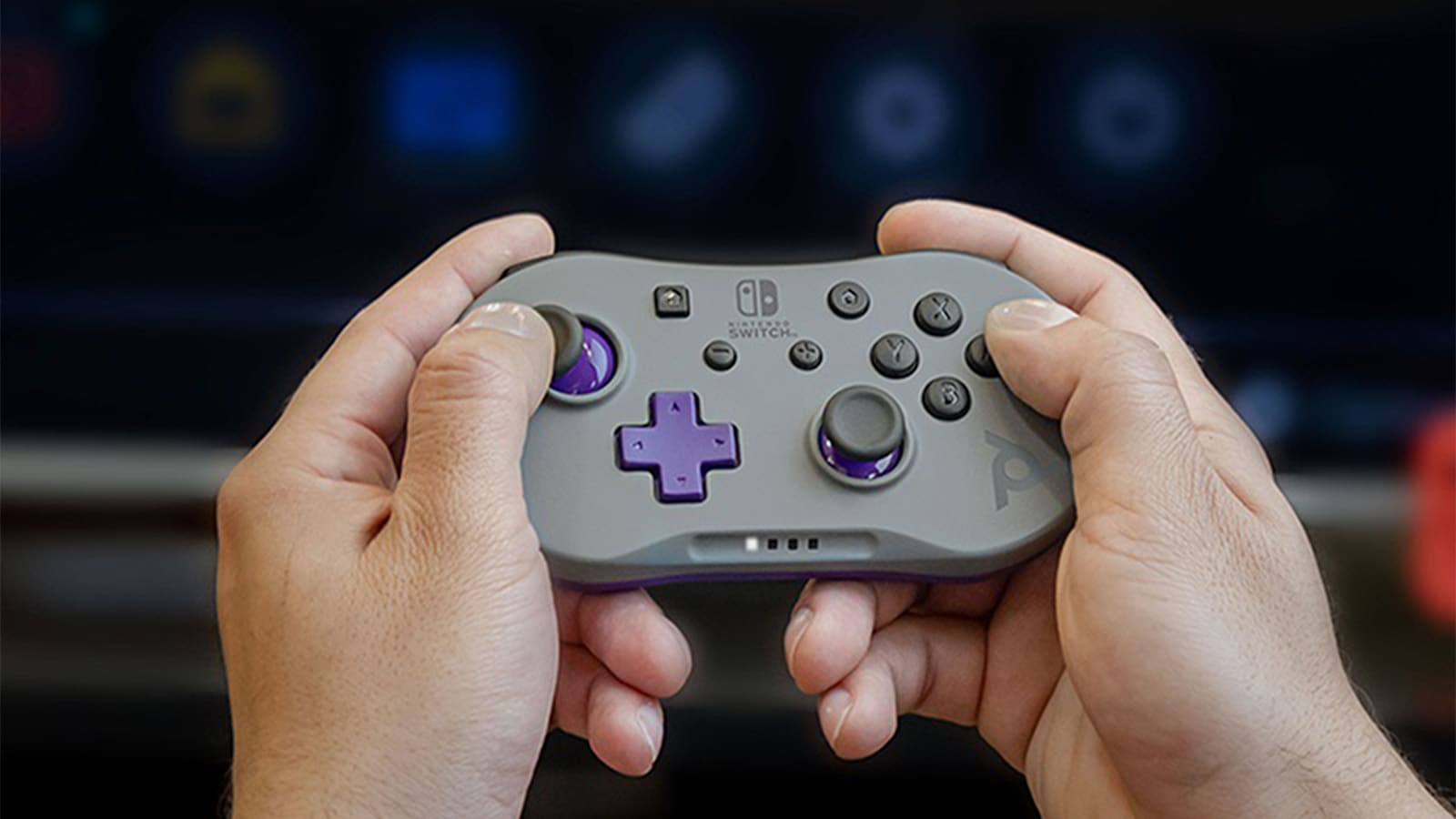 Nintendo Switch Mini Controller - Grey / Purple - My Nintendo Store