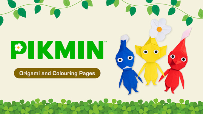 Get Creative with Pikmin: Origami and Colouring Pages - Nintendo