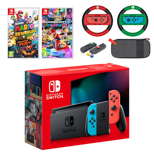 Nintendo Switch (Neon Blue/Neon Red) Mario Mega Pack - My Nintendo Store