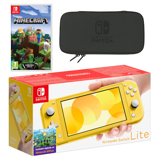 Nintendo Switch Lite (Yellow) Minecraft Pack - My Nintendo Store