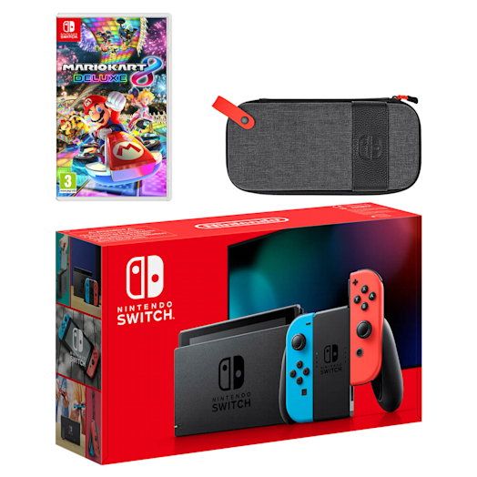 Nintendo Switch (Neon Blue/Neon Red) Mario Kart 8 Deluxe Pack - My ...