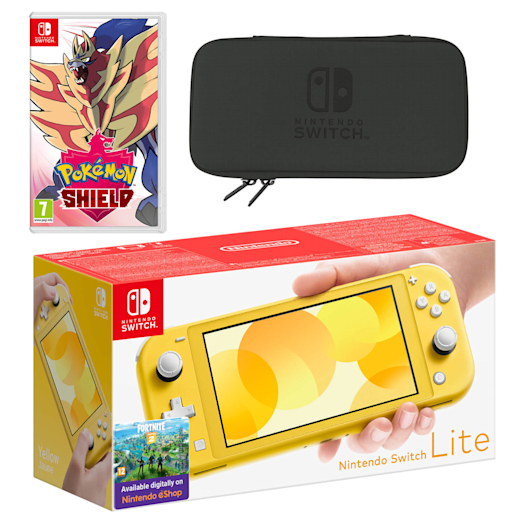 Nintendo Switch Lite (Yellow) Pokémon Shield Pack - My Nintendo Store