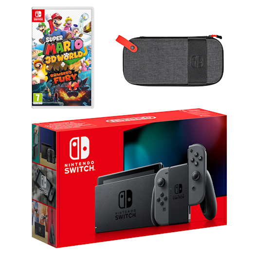 Nintendo Switch (Grey) Super Mario 3D World + Bowser's Fury Pack - My ...